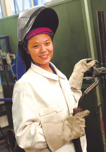 First woman 'master welder' attaches mettle to metal