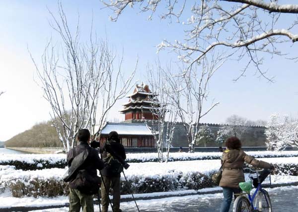 Spring snow blankets Beijing[1]|chinadaily.com.cn